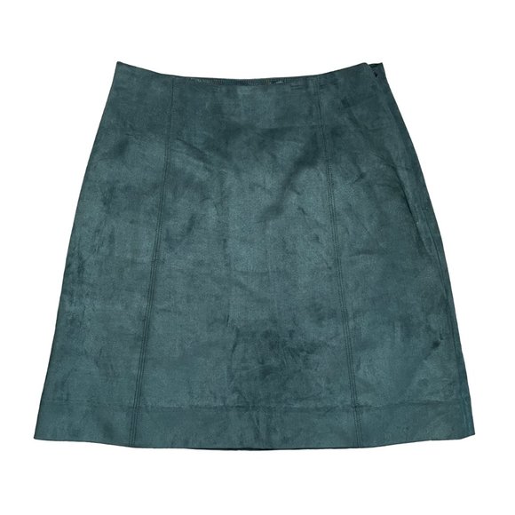 Aritzia | Skirts | Aritzia Babaton Modern Mini Skirt Green Vegan Suede Size 6 Aline | Poshmark